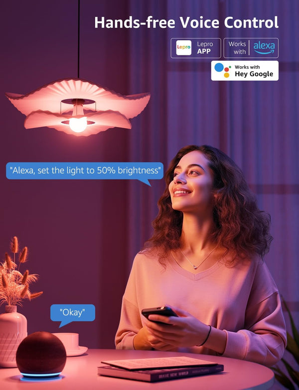 Lepro B2 AI Smart Bulbs | Multi-Color LED Bulbs with Music Sync – Lepro US