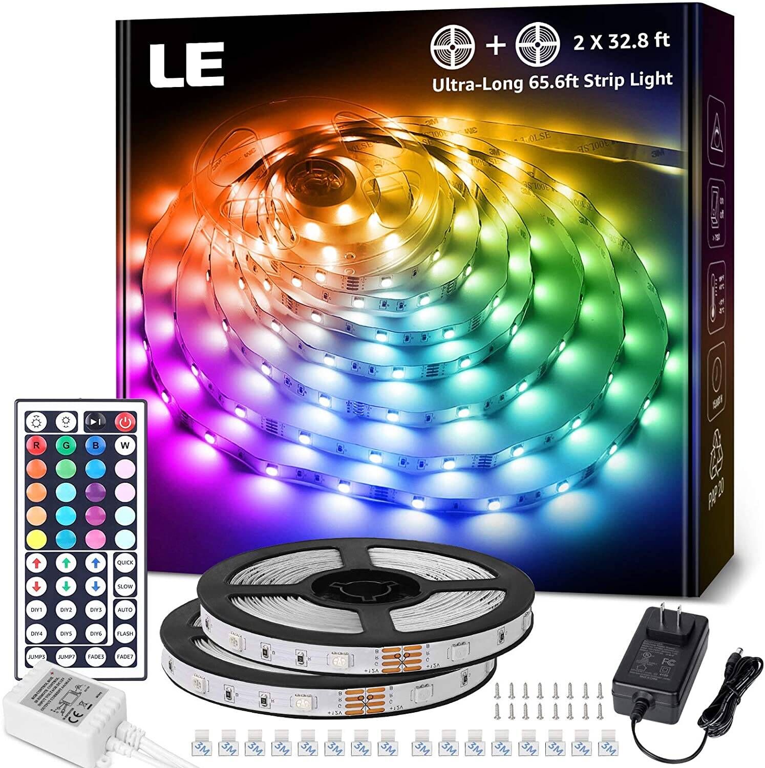 Lepro RGB LED Strip Lights 65.6ft – Lepro US